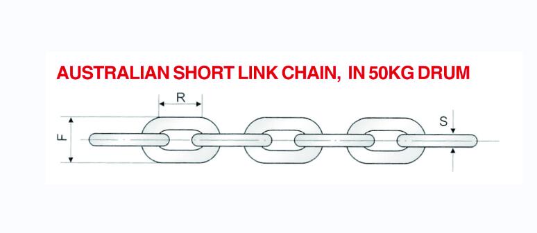 Australian Short Link Chain, in 50 Kg Drum - Buy Australian Short Link ...